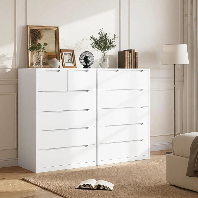 Snhomee Chest of Drawers for Bedroom, 6 Drawers Modern Storage Cabinet ...